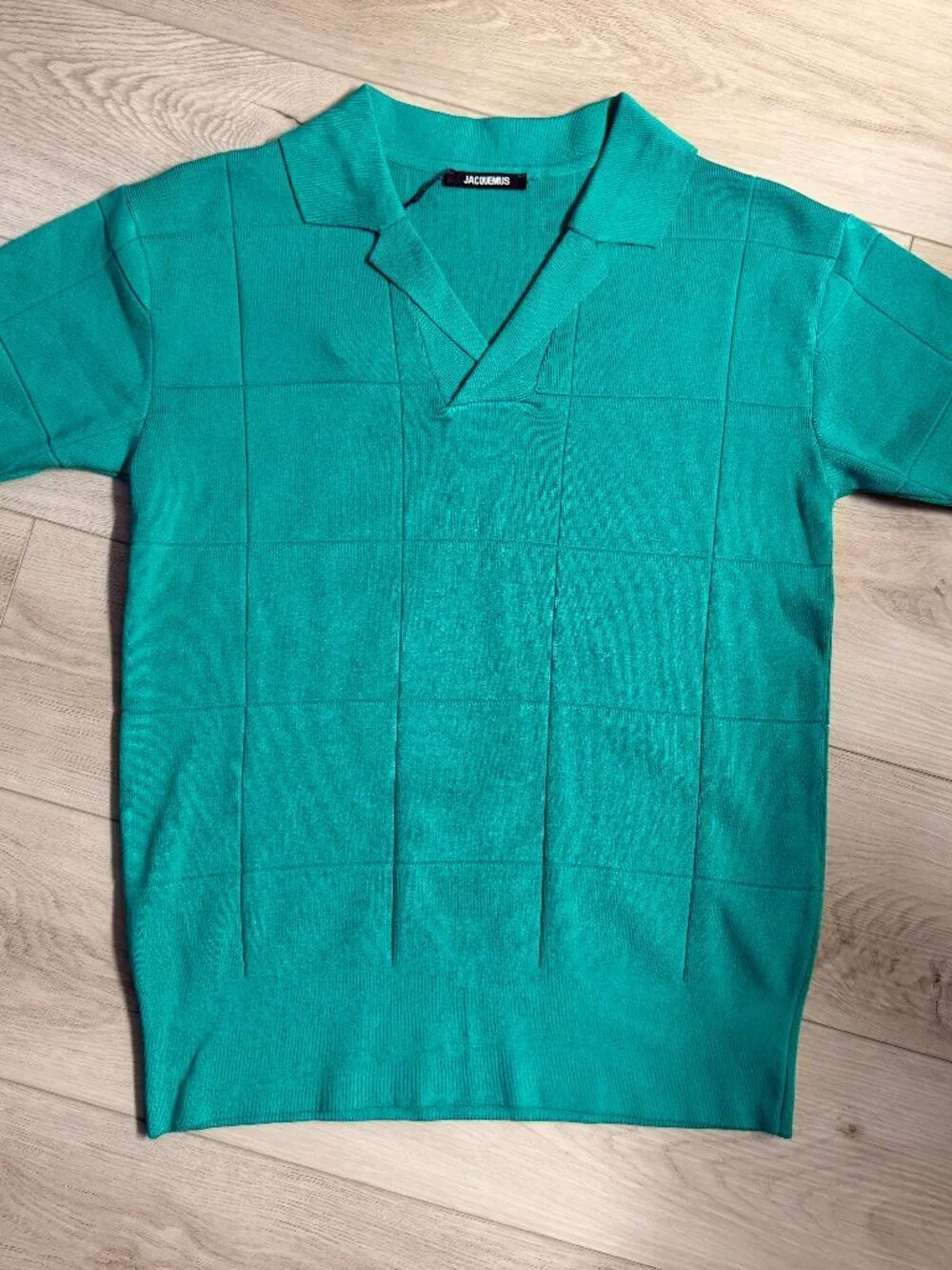 Jacquemus | Shirts | Jacquemus Le Polo Bacino Green Paneled Polo Shirt ...